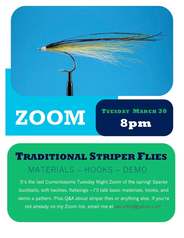 Last Currentseams Tuesday Night Zoom of the spring, 3/30/21, 8pm ...